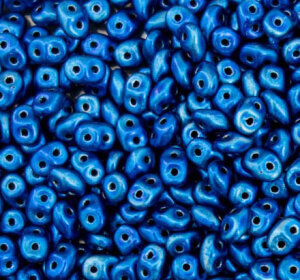 SuperDuo-Beads METALUST METALLIC CROWN BLUE 23980/24203 - Traumperle ...