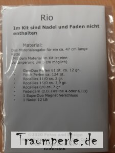 Anleitung Kette Rio Grün/Braun von Tanja Fritsche - Traumperle.de - D ...