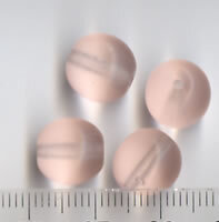 Glasperlen Rosa Leicht Matt - Traumperle.de - Der Glasperlen Shop, 2,00